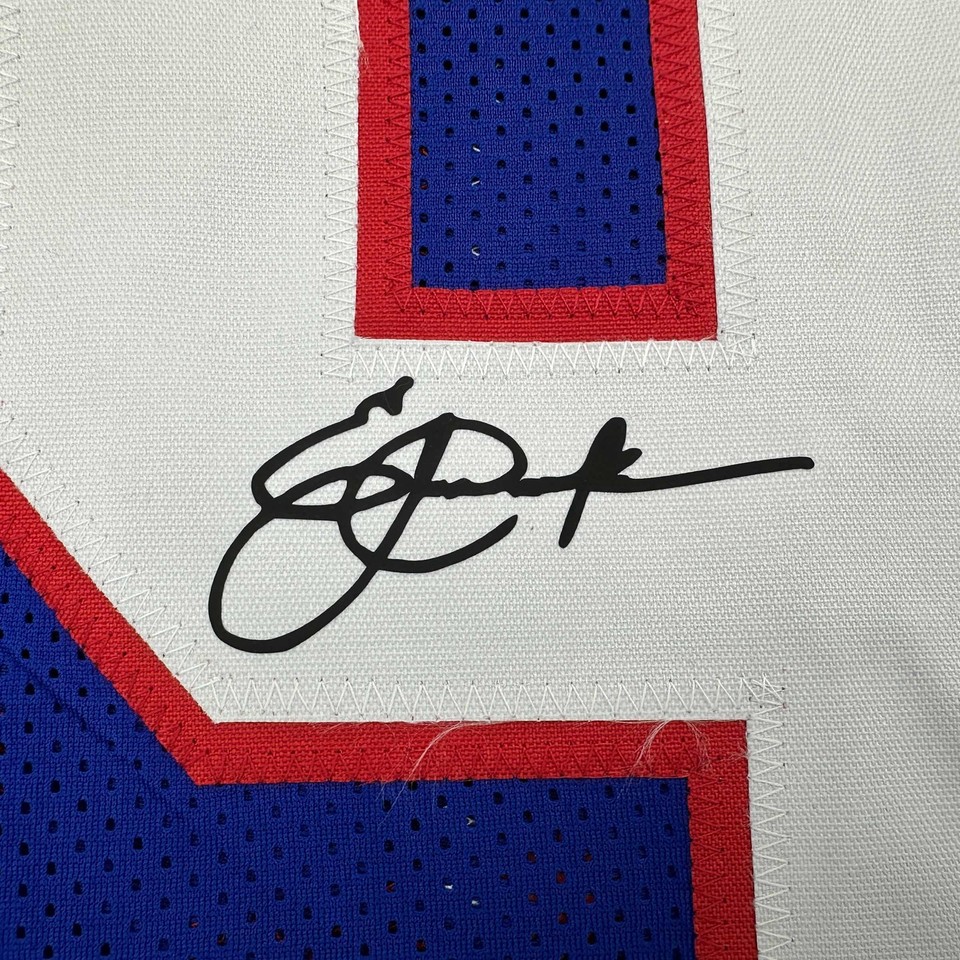 Framed Facsimile Autographed Eric Dickerson 35x39 SMU Blue Reprint ...