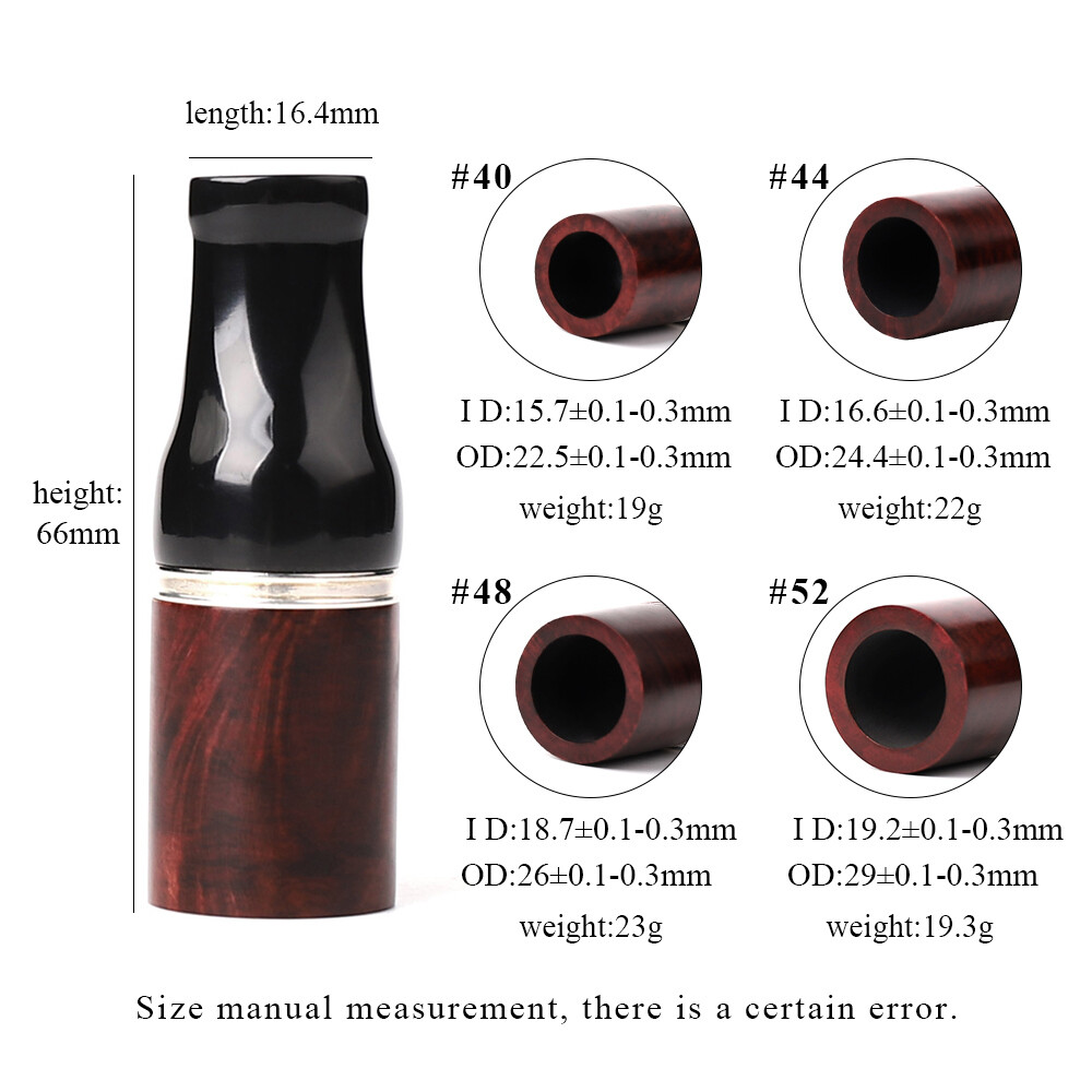 Briar Wooden Cigar Mouthpiece Holder Handmade Cigar Filter Tips Gauge ...