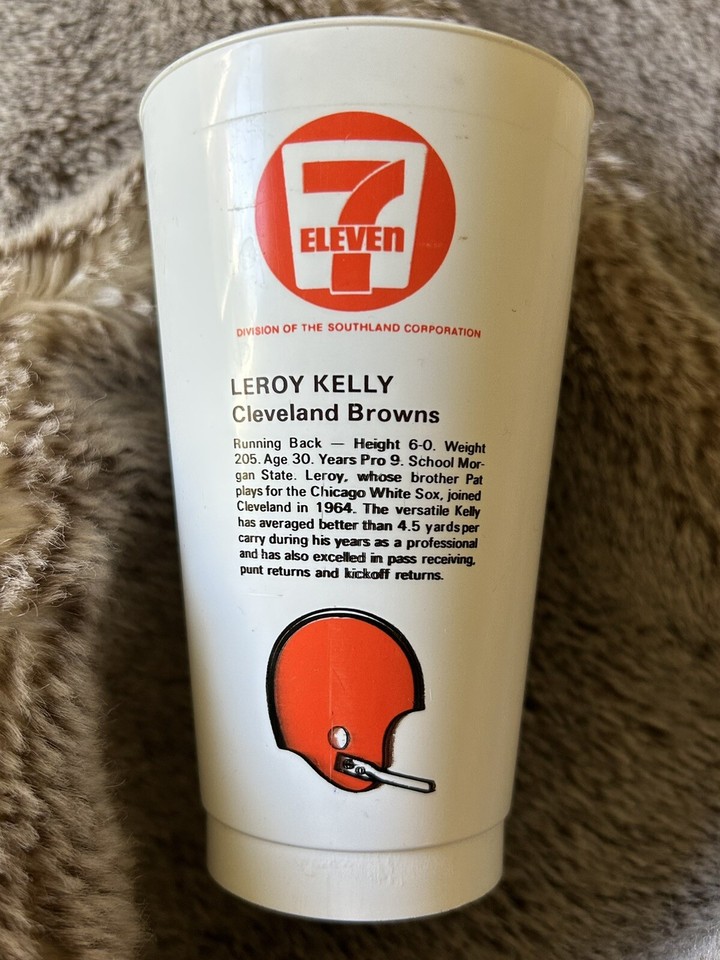 Leroy Kelly Cleveland Browns NFL 7-Eleven 1973 Slurpee Cup 7-11 | eBay