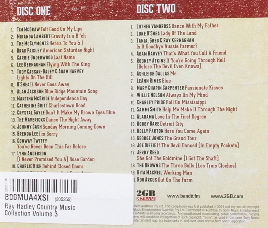 Various Artists Ray Hadley Country Music Collection Volume 3 (CD) (US ...