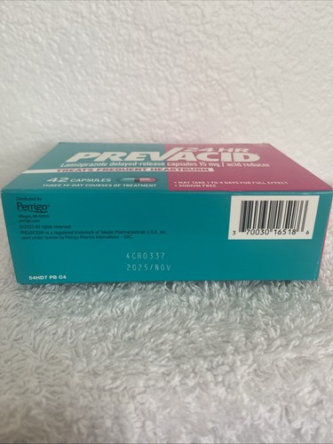 Prevacid 24 HR Lansoprazole Acid Reducer Delayed-Release 15 mg - 42 ...