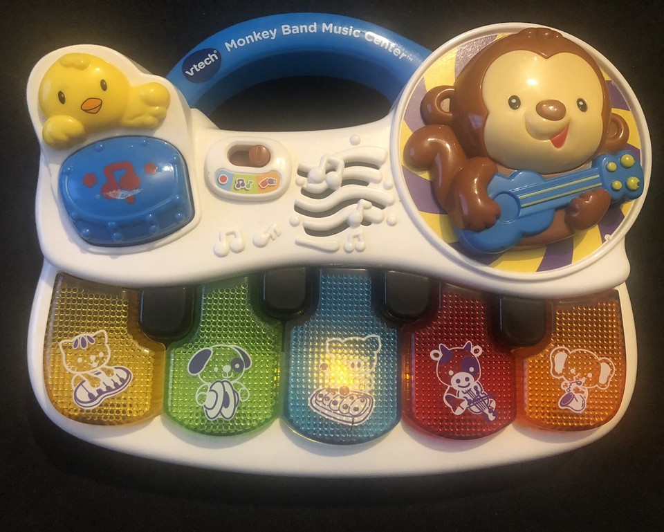 Kid Music Toy Vtech Monkey Band Music Center Tested Works | eBay