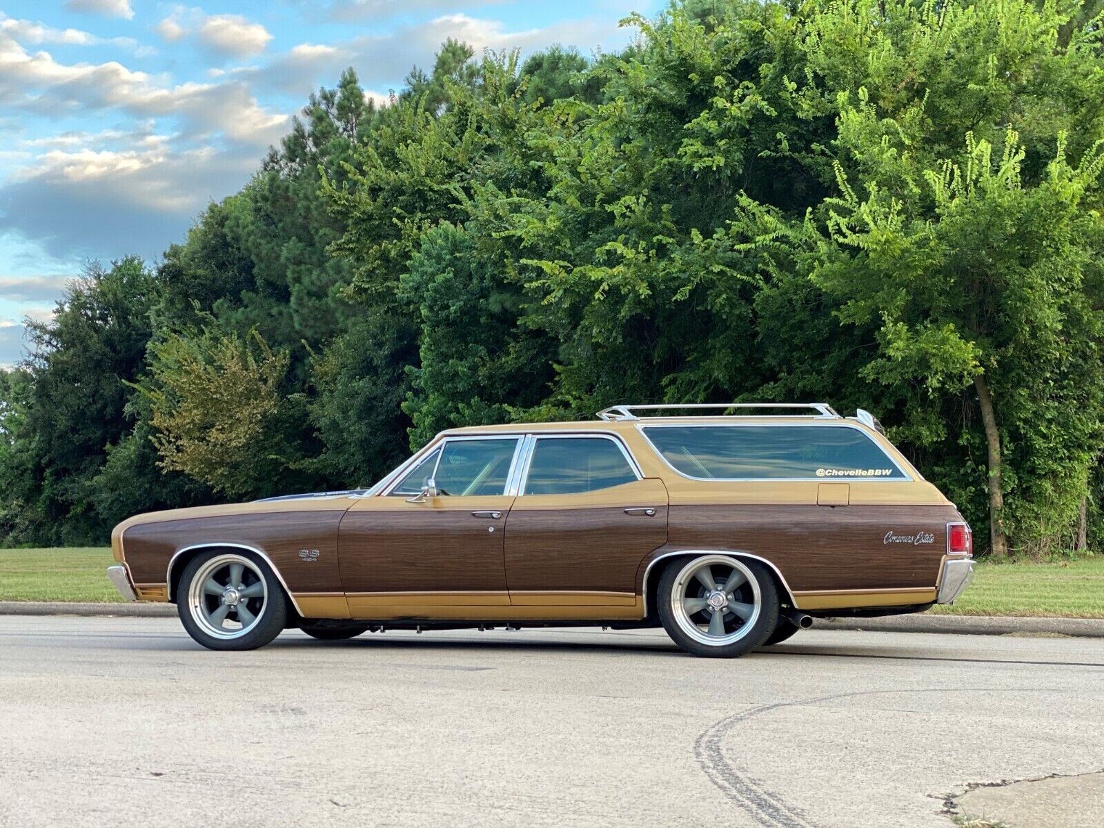 1970 Chevrolet Chevelle Estate Station Wagon profile | 24x36 inch ...