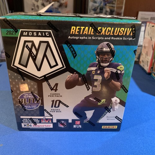 2021 Panini Mosaic NFL Football Mega Box 40 Cards Brand New Factory ...