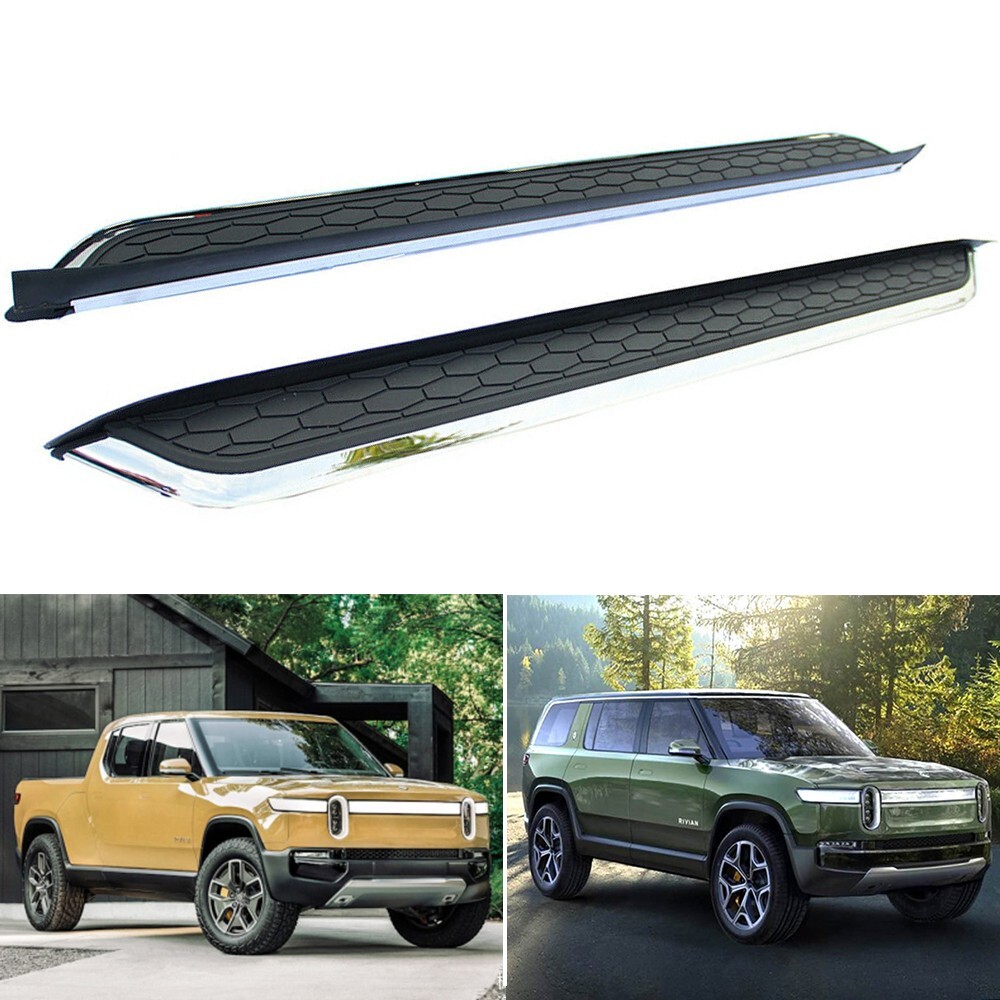 2pcs Nerf Bar Running Boards Side Step Fits for Rivian R1T RIS 2022 ...