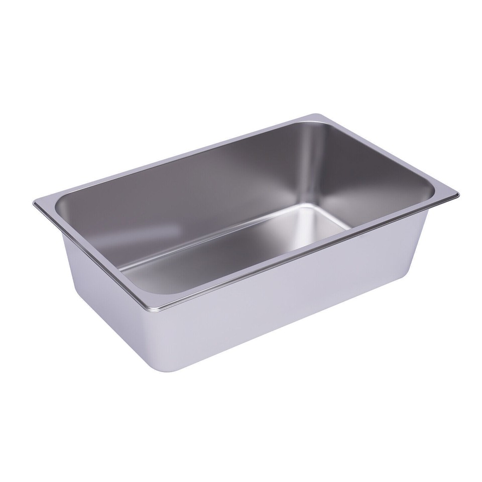 6 Pack Full-Size 6" Deep Stainless Steel Steam Table Pans Hotel Food ...