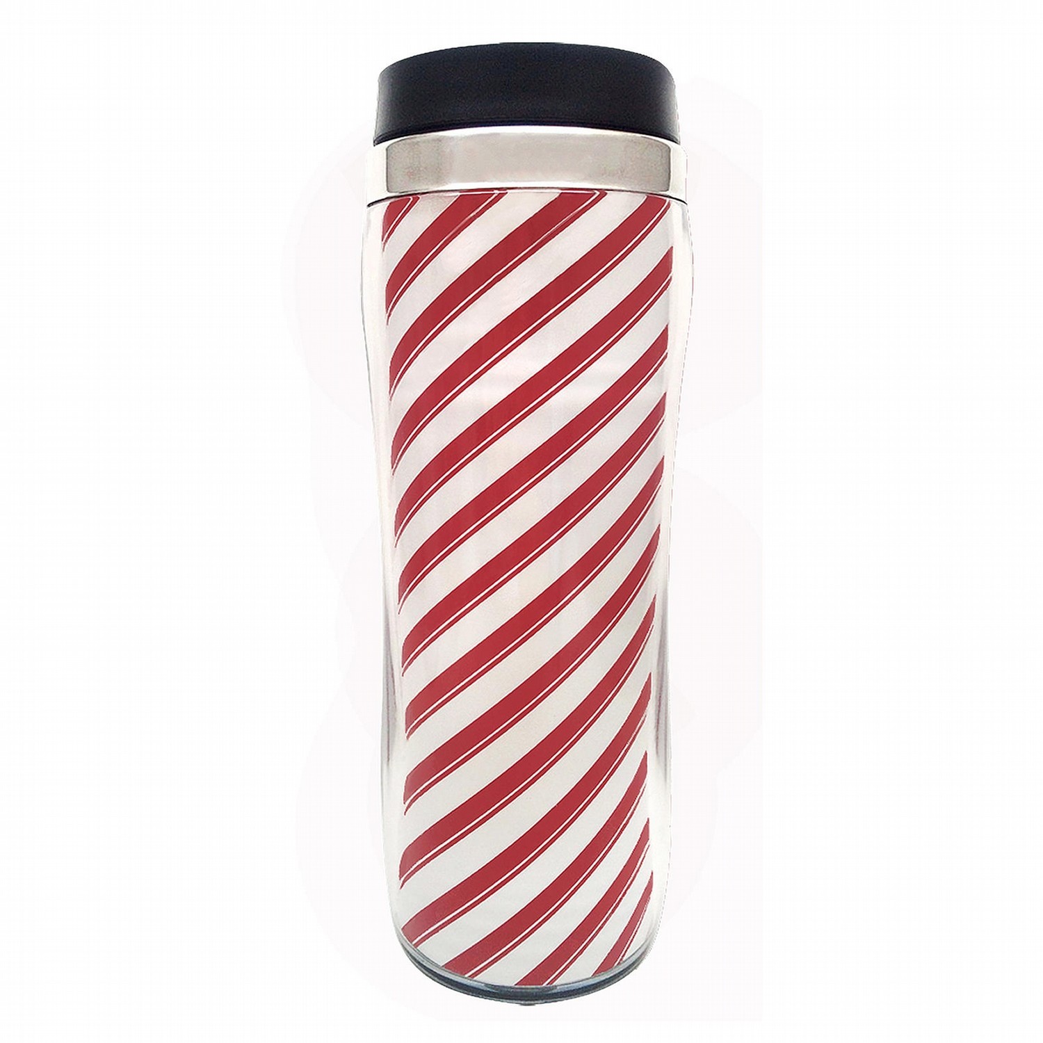New ! Trimming Traditions 18 oz Thermal Travel Mug Candy Cane ...