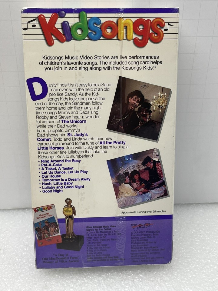 KIDSONGS SEALED VHS GOOD NIGHT SLEEP TIGHT MUSIC VIDEO STORIES VIEW ...