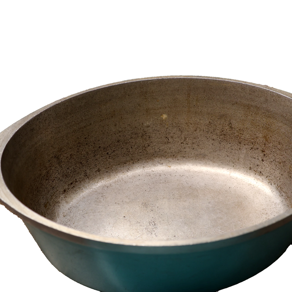 CLUB Oval Roaster Blue Turquoise Aqua Teal Aluminum Dutch Oven Pot ...