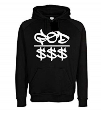 God Over Money Hoodie Sweatshirt New Hoody Jesus Christ Church Praying ...