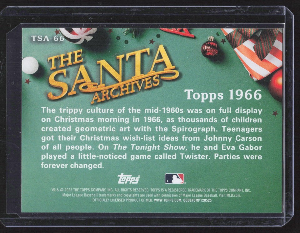 2025 Topps Holiday #TSA-66 Santa Claus The Santa Archives | eBay