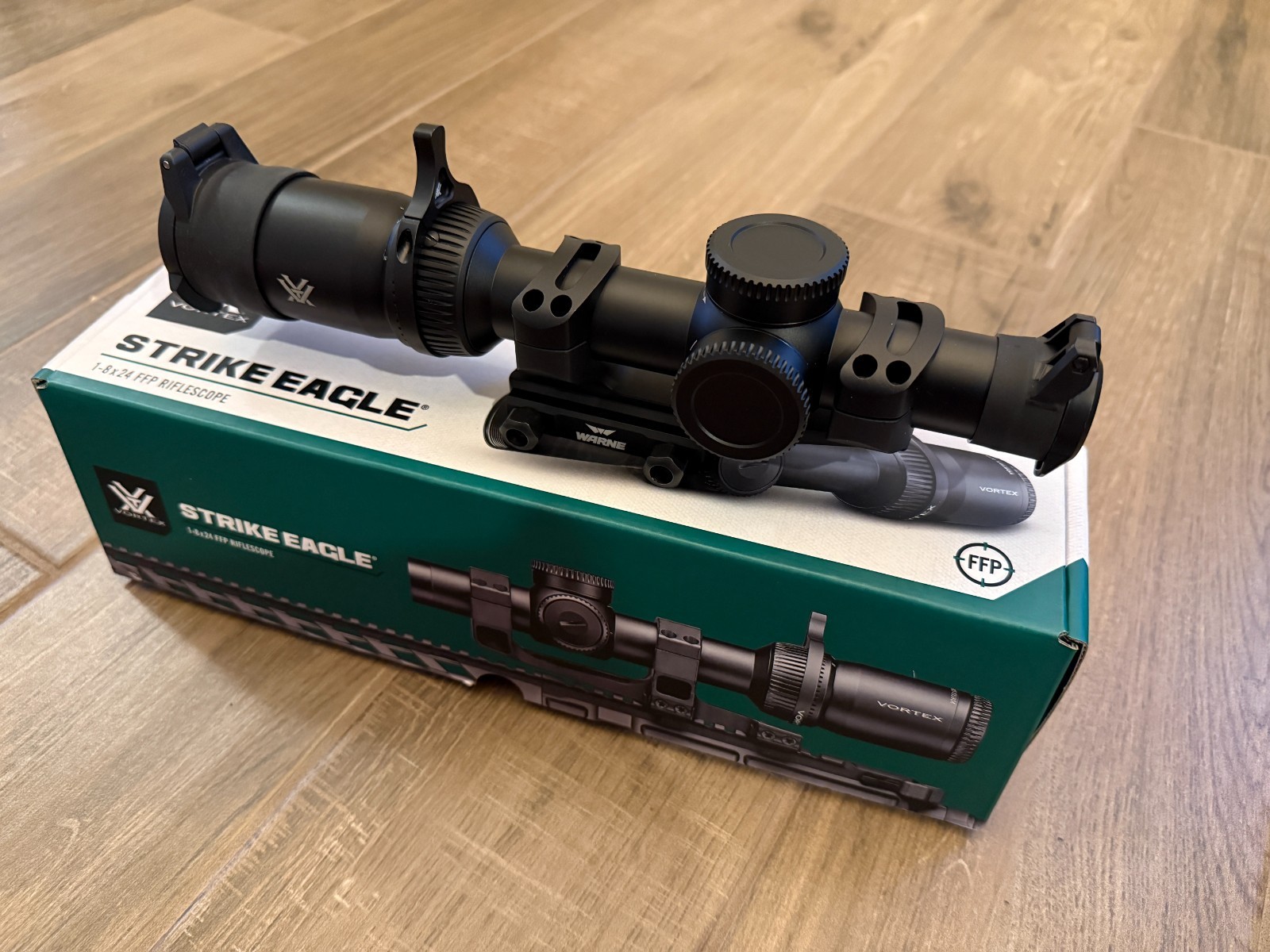 Vortex Optics Strike Eagle 1-8x24mm Riflescope FFP EBR-8 MOA Reticle SE ...