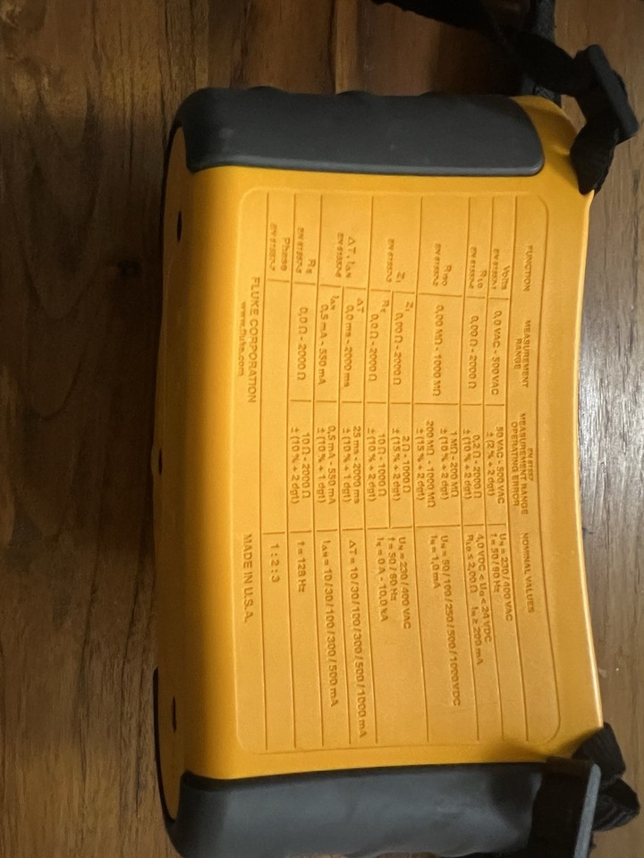 Fluke 1651 Multifunction Tester With Leads And Proving Unit + Voltage ...