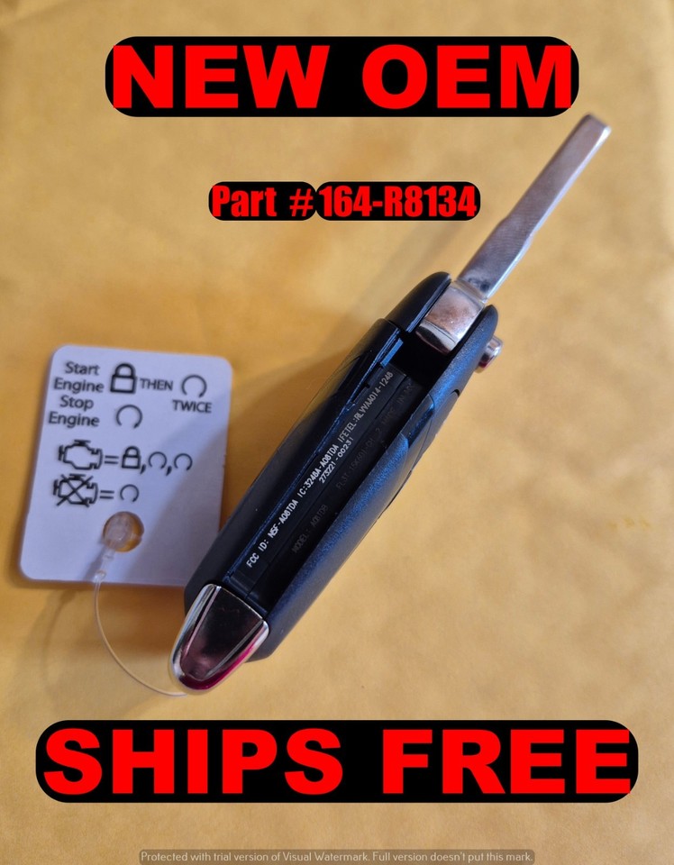 NEW OEM 2015-22 FORD F-150 F-250 REMOTE START FLIP KEY 164-R8134 N5F ...