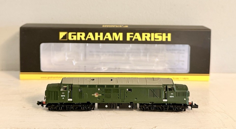 Graham Farish 371-457 N Gauge Class 37/0 - BR Green No.D6714 - DCC ...