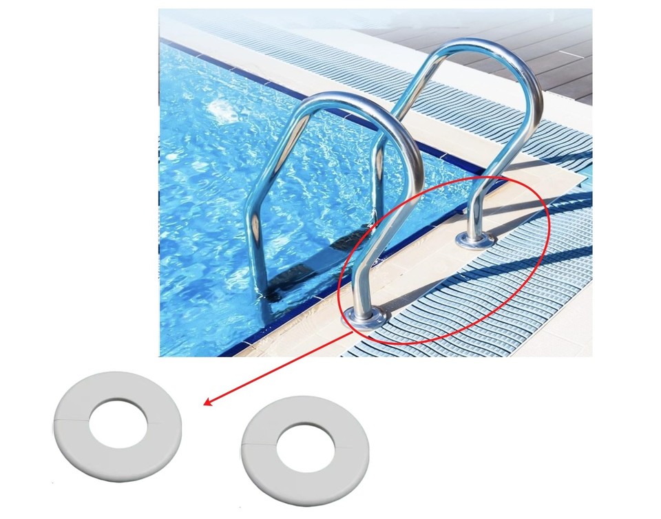 Pool & SPA Ladder, Hand Rail Escutcheon Plate Cover Replace，Pool ...