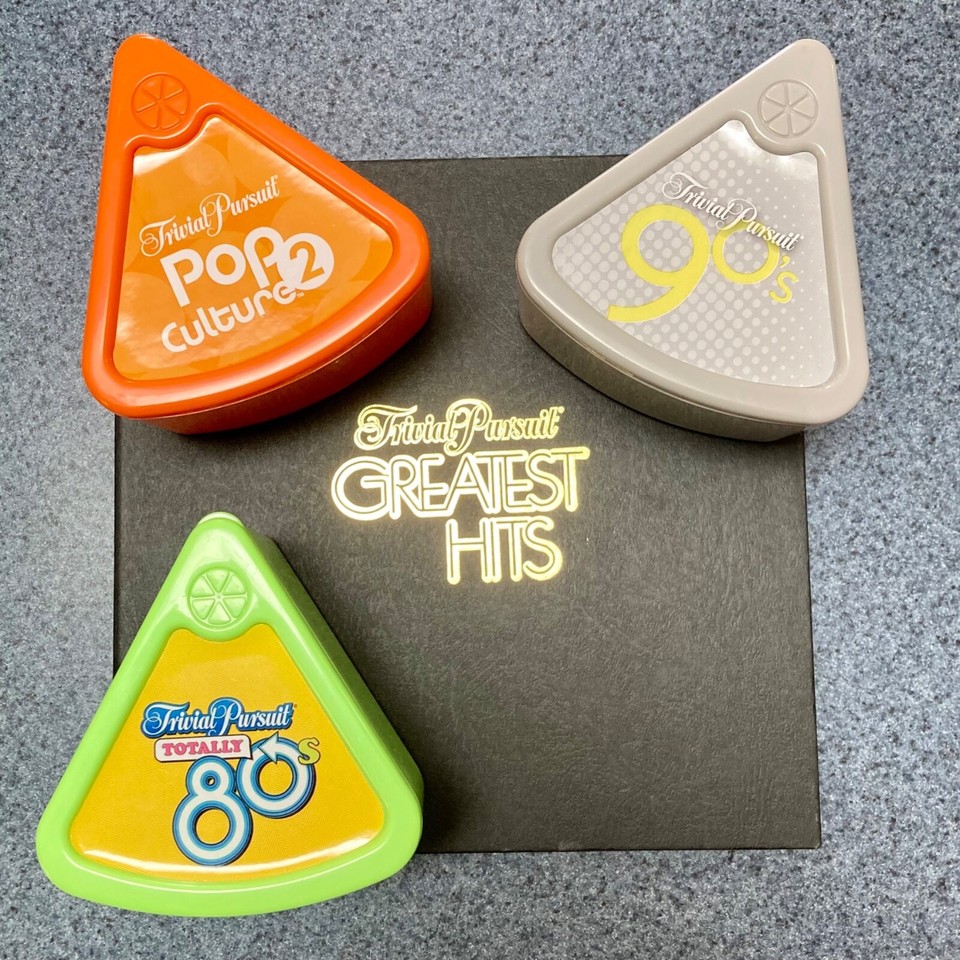 Trivial Pursuit Greatest Hits Board Game 80s 90s Pop Culture Trivia ...