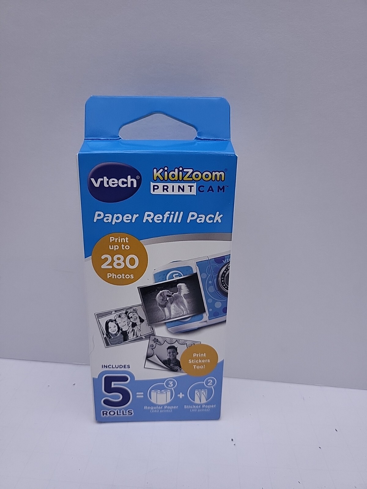 Vtech KidiZoom Printcam Paper Refill Pack 5 Rolls (3 Regular 2 Sticker ...