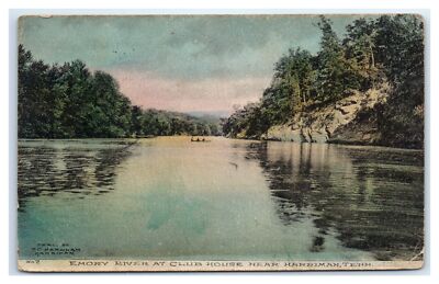Harriman, TN Postcard- EMORY RIVER AT CLUBHOUSE | eBay