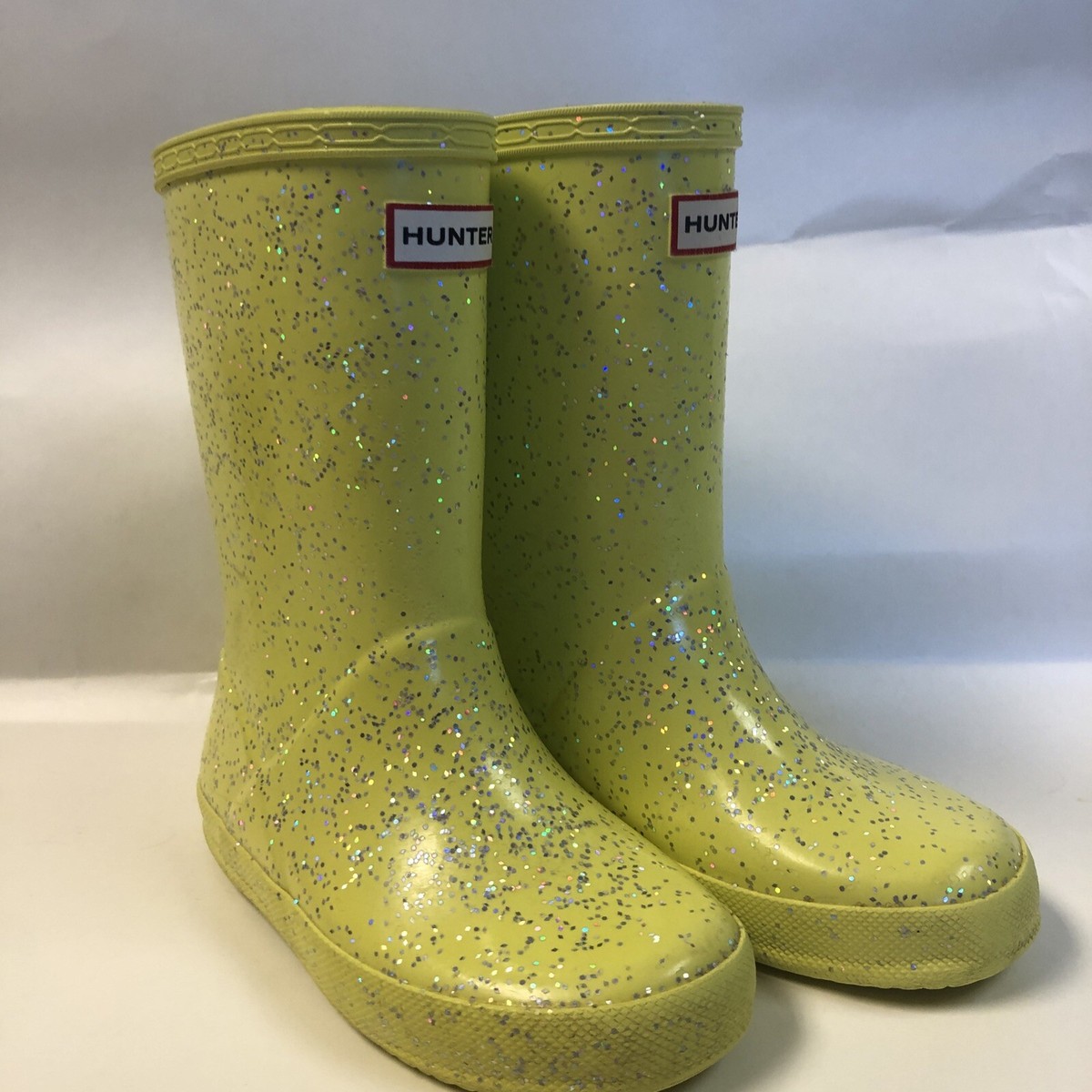 Yellow Hunter Wellies Ladies