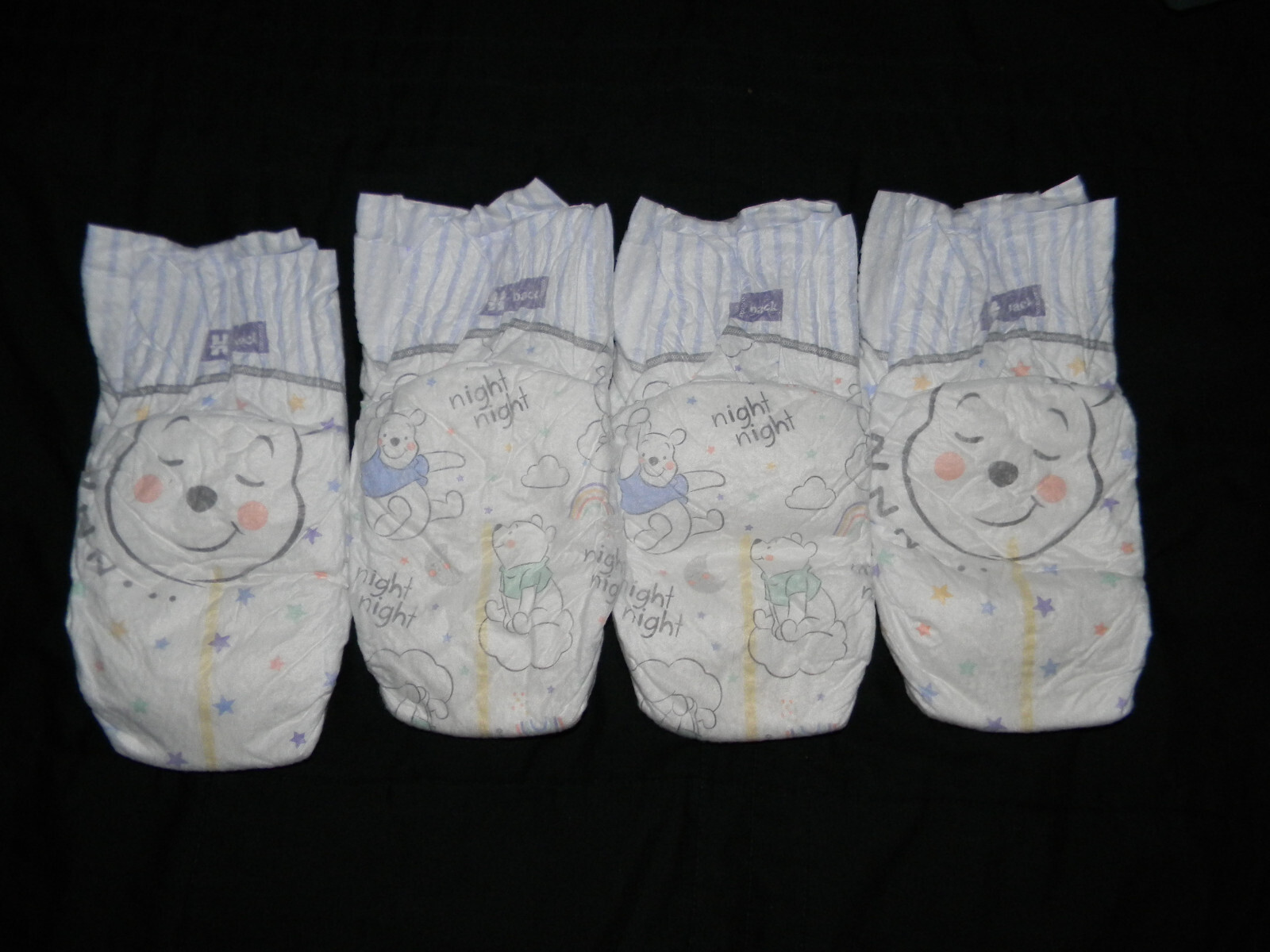4 Huggies overnights Disposable Diapers Size 7 over 41 Lb + Lbs. | eBay