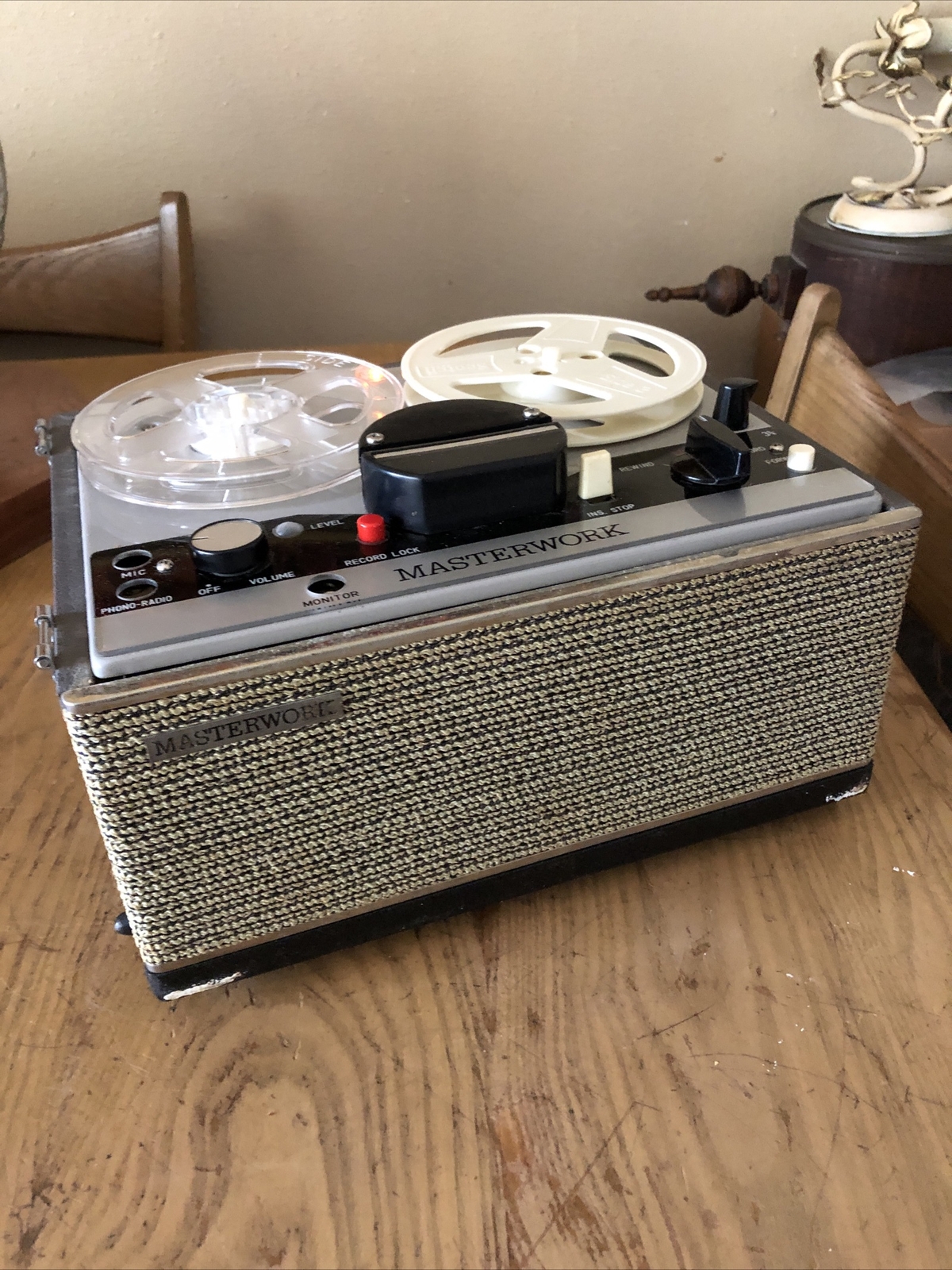 Vintage Masterwork M-690TR Tube Reel To Reel Recorder Player Portable ...