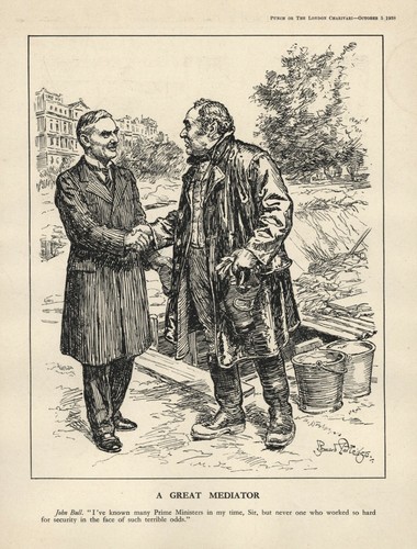 RARE 1938 NEVILLE CHAMBERLAIN CARTOON "The Great Mediator" BRITISH ...