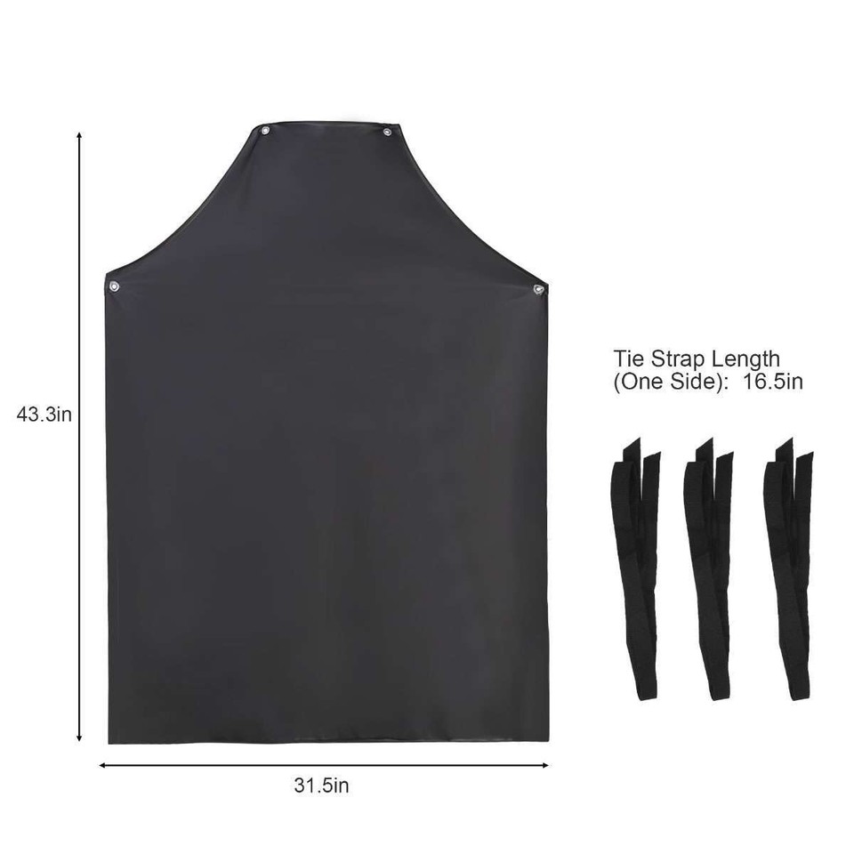 Heavy Duty Waterproof Apron, Oil Resistant Industrial Apron for ...