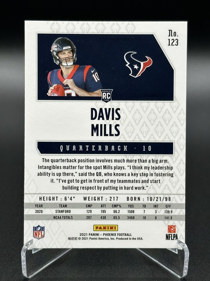 2021 Panini Phoenix Davis Mills Rookie RC | eBay