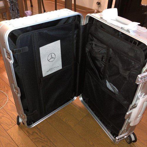 Mercedes Benz Suitcase Carry Bag 65L Aluminum Silver Rare NEW | eBay