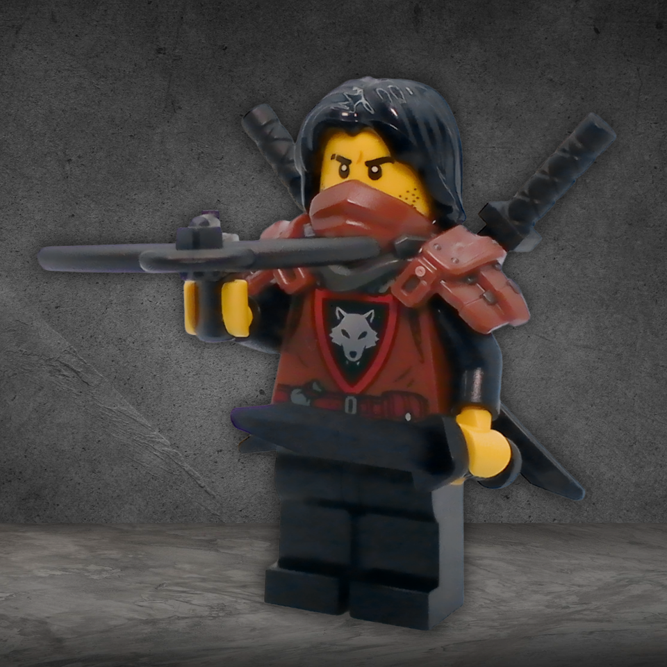 Lego Castle Wolfpack Rouge-Archer Knights Minifigure Lot-Black Falcon ...