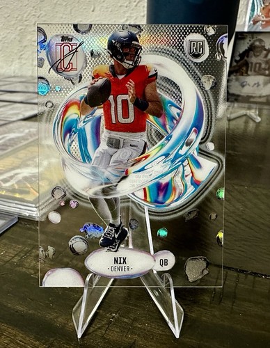 2024 Topps Signature Bo Nix Fluidity Acetate Rookie Broncos 🔥💥Case Hit🔥 ...