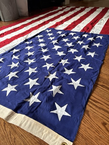 Vintage United States Veteran Internment Flag c. 1980 9’3” x 4’7” w ...