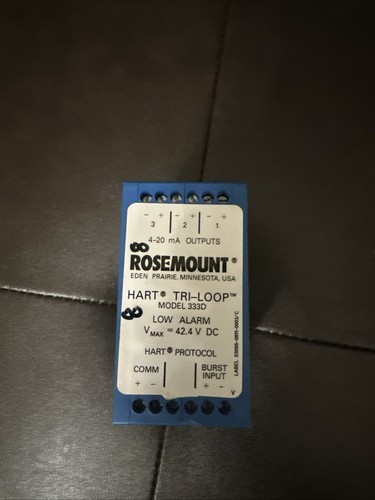 Rosemount 333D Hart Tri-Loop Low Alarm Signal Converter | eBay