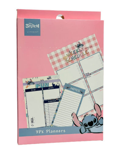 SALE 😃 NEW Disney STITCH 3 pack PLANNERS - inc WEEKLY SCHEDULE / TODAY ...
