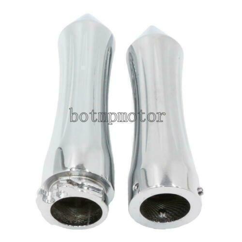 Chrome 1" Handlebar Hand Grips For Harley Davidson Touring Cruiser Dyna ...