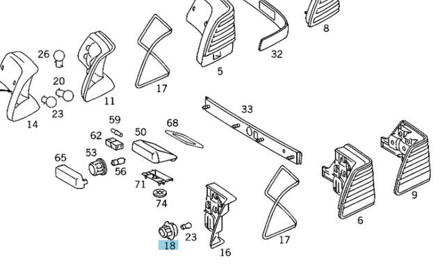 MERCEDES Rückleuchte Glühbirne Halter Buchse A1408260082 online kaufen ...