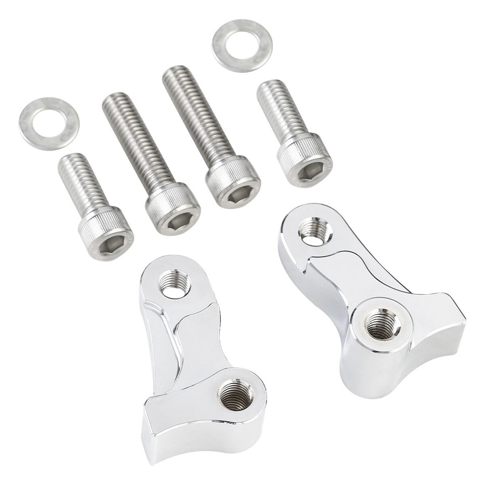 1.75"Chrome Drop Rear Shock Lowering Kit Fit For Harley Dyna 2006-17 ...