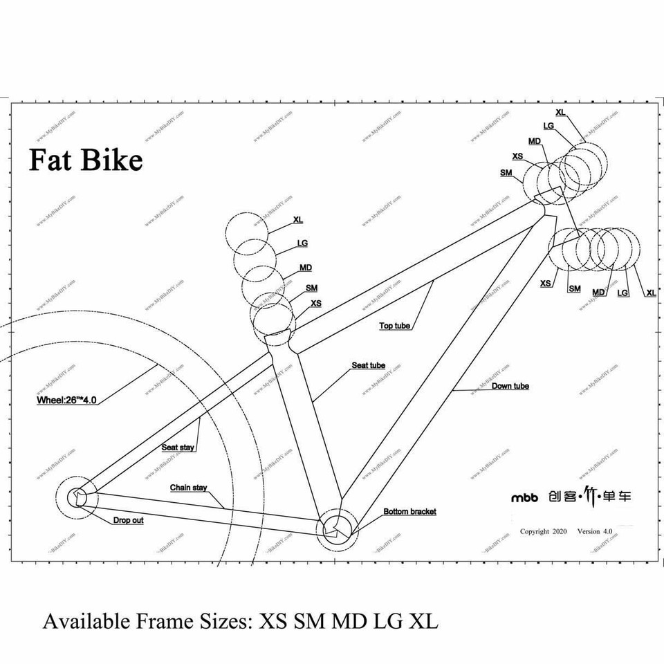 Custom Bamboo Bicycle Frame Build Kit | eBay