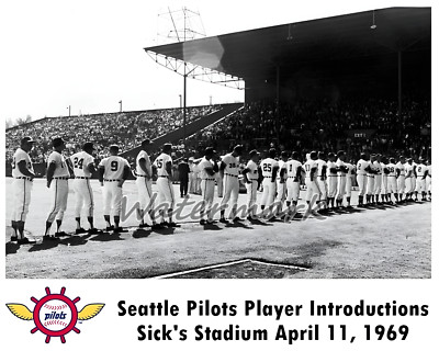 MLB 1969 Seattle Pilots Opening Day Sick's Stadium 8 X 10 Photo Picture ...
