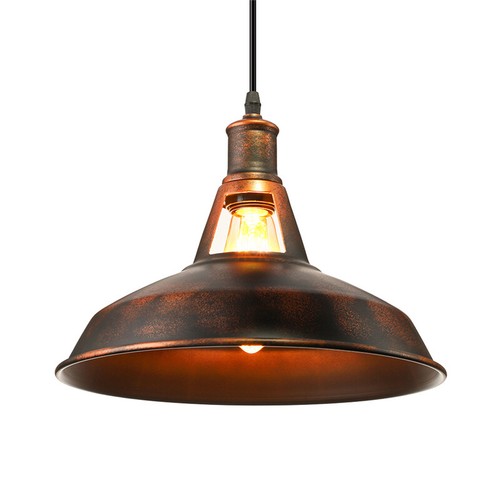 Industrial Rustic Barn Single Pendant Light Vintage Ceiling Hanging ...