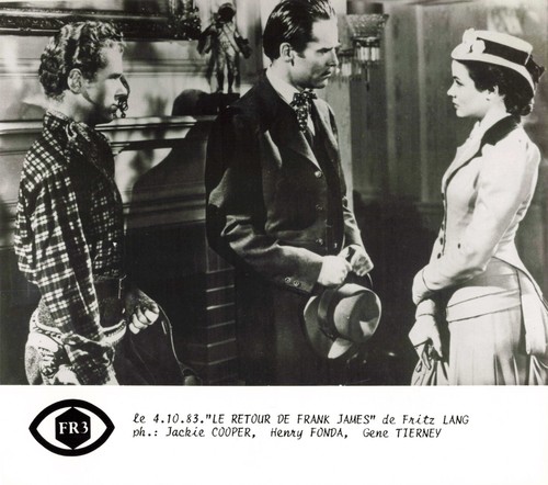 PHOTO PRESSE TELEVISION CINEMA RETOUR DE FRANK JAMES J.COOPER H.FONDA G ...