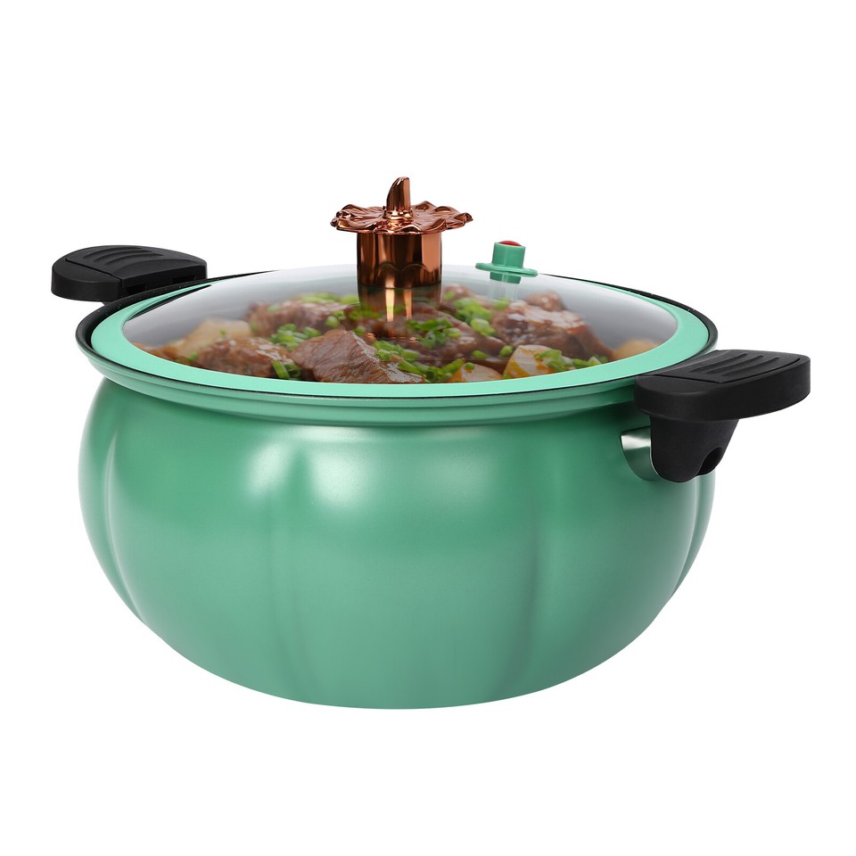 8l Micro Pressure Cooker Non-stick Clay Wok Multifunction Cooking Soup ...