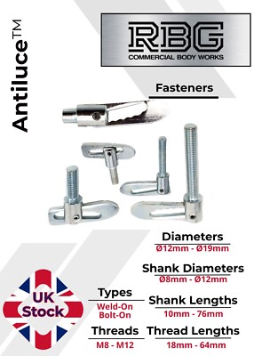 Antiluce™ Fasteners, Z/P Drop Lock Horsebox, Trailer, Pickup Tailgate ...
