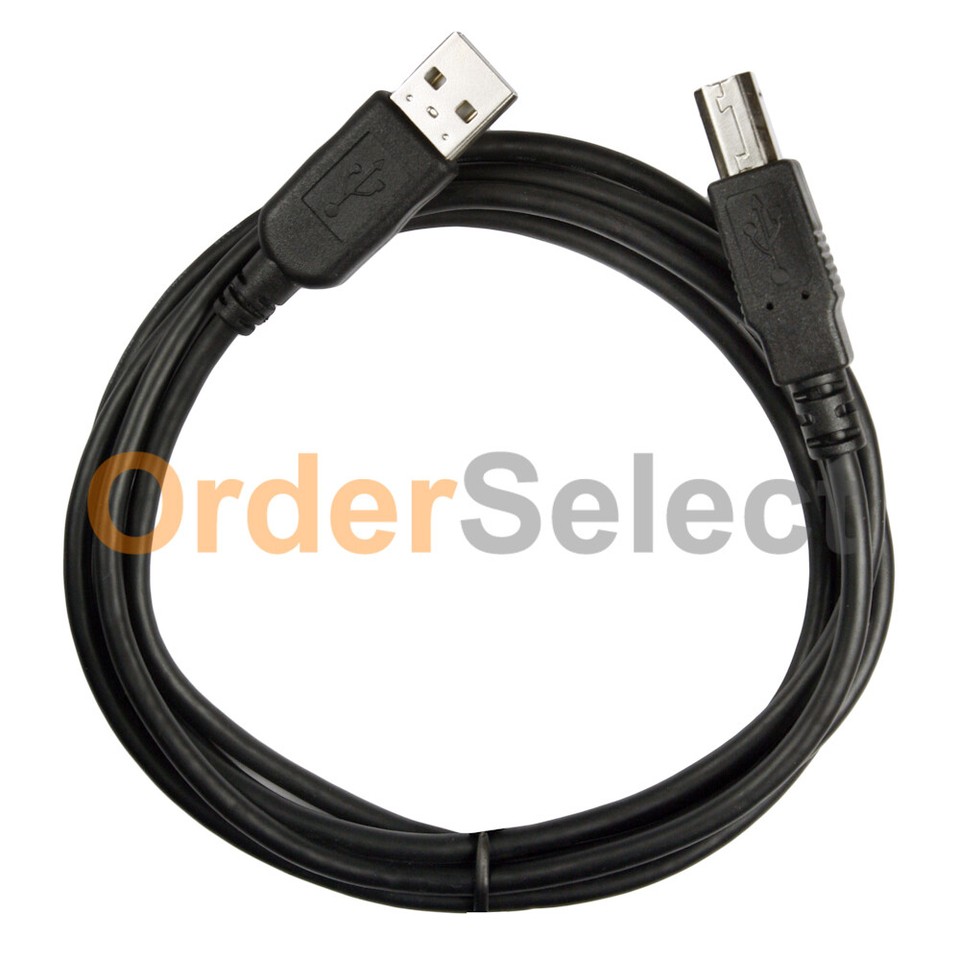 USB PRINTER CABLE 6FT 2.0 CORD TYPE A MALE to B MALE 6 FT A-B for EPSON ...