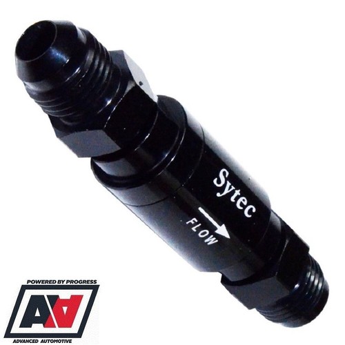 Sytec Motorsport One Way Non Return Check Valve JIC 6 AN6 All Black ...