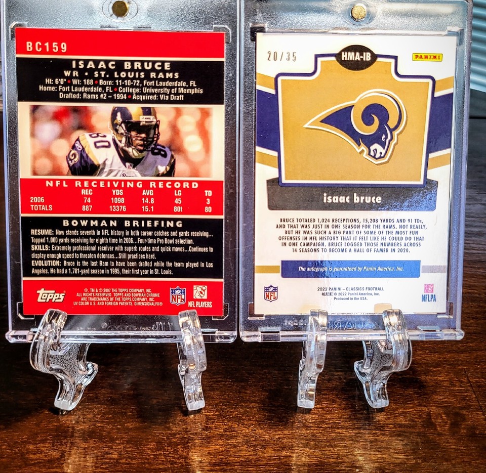 2022 Panini Classics Isaac Bruce History Makers Autograph /35 +BONUS | eBay