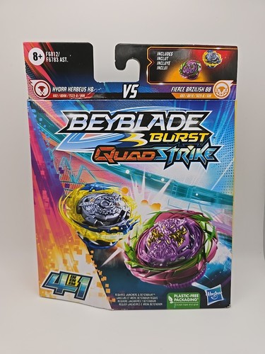 Beyblade Burst QuadStrike Fierce Basilisk B8 vs Hydra Kerbeus K8 4 in 1 ...