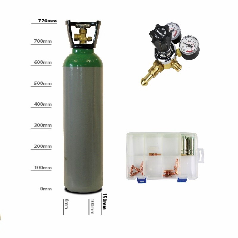 Argon CO2 Mix 5% Gas Bottle Cylinder 10L, Cylinder with Consumables inc ...