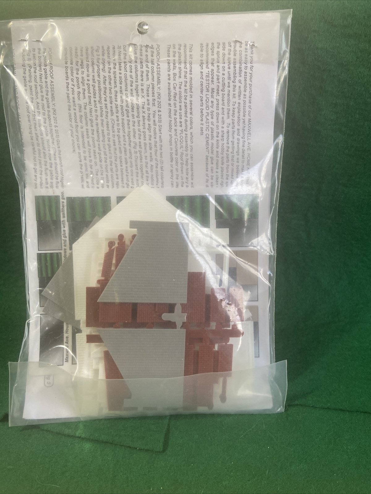 Rix Products HO Scale 628-0202 Maxwell Avenue Home Kit W/ Porch (KJT425 ...